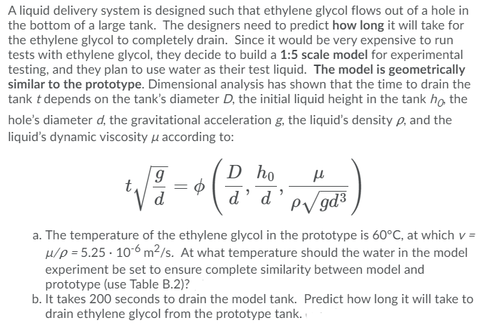 Solved A liquid delivery system is designed such that | Chegg.com