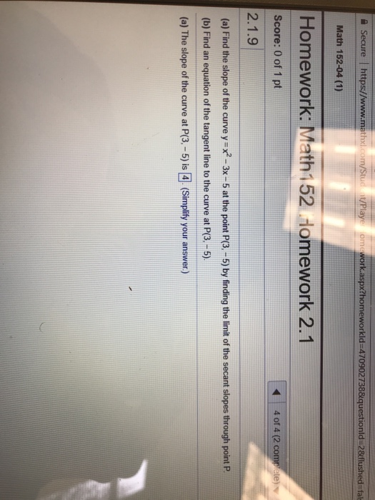 Solved secure https://www.mathxl m Stu t/Play | Chegg.com