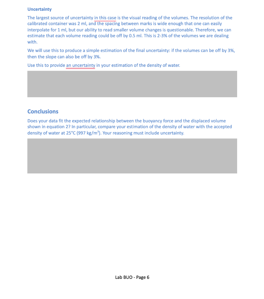 Solved Logger Pro - Buoyancy (1)" File Edit Experiment Data | Chegg.com