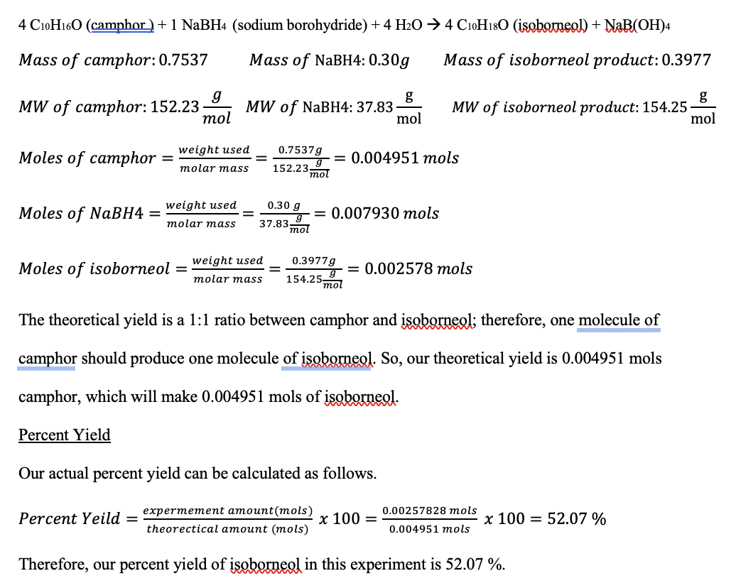 Solved My theoretical yield and actual percent yield are | Chegg.com