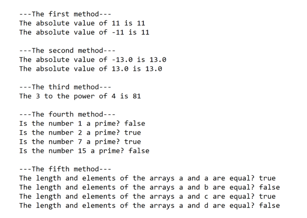 Solved Problem #3 (5 points): Overloaded methods, static | Chegg.com