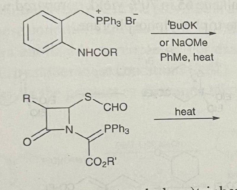 Solved + + PPh Br BUOK NHCOR or NaOME PhMe, heat R so CHO | Chegg.com