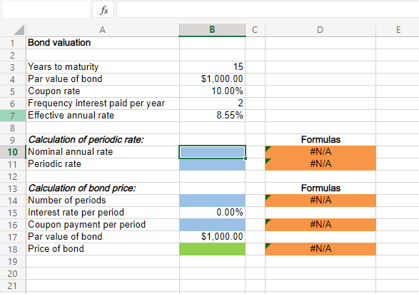 Solved Excel Online Structured Activity: Bond valuation You | Chegg.com