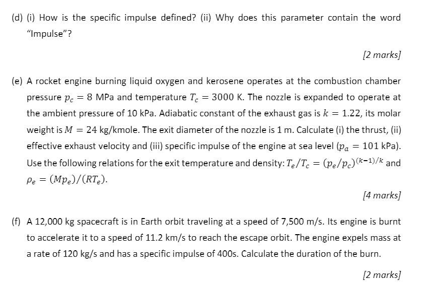 Solved Question 1 (a) Explain the term “pogo oscillations” | Chegg.com