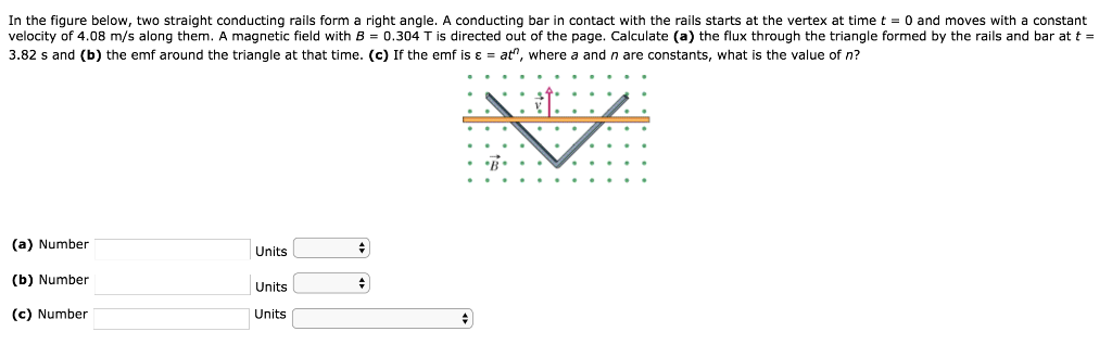 Solved In the figure below, two straight conducting rails | Chegg.com