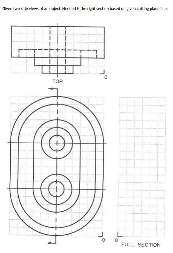 Given two side views of an object. Needed is the | Chegg.com