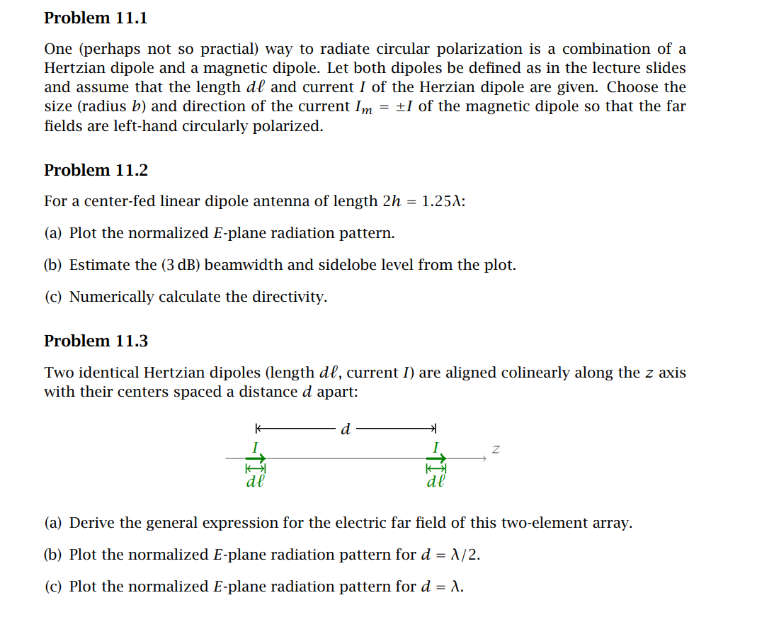 Problem 11.1 One (perhaps not so practial) way to | Chegg.com