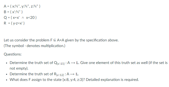 Solved A=(x:N+,y:N+,z:N+)B=(x′:N+)Q=(x=x′∧x