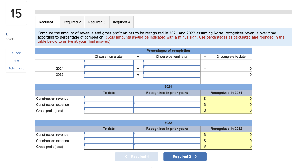Solved Exercise 6-19 (Algo) Long-term contract; revenue | Chegg.com
