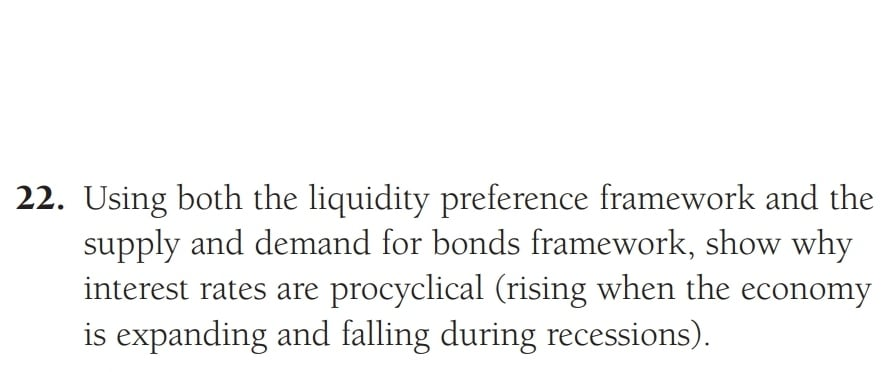 Solved 22. Using both the liquidity preference framework and | Chegg.com