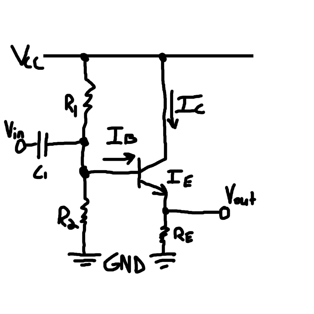 Solved Using the above circuit diagram, and neglecting IB, | Chegg.com