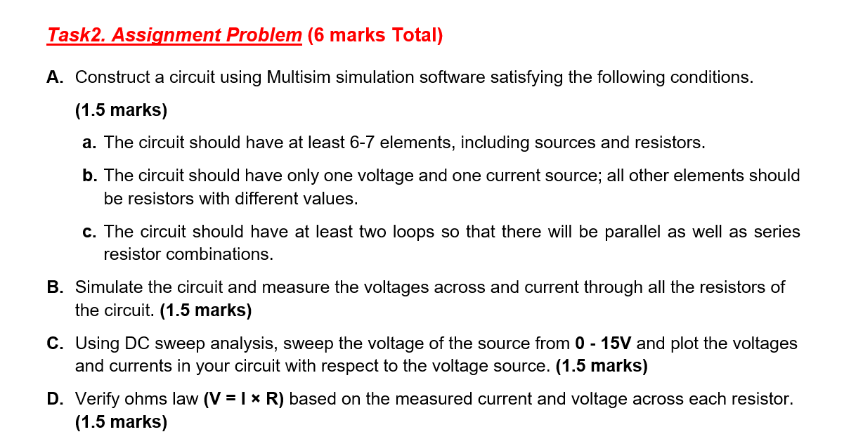 Solved A. Construct a circuit using Multisim simulation | Chegg.com