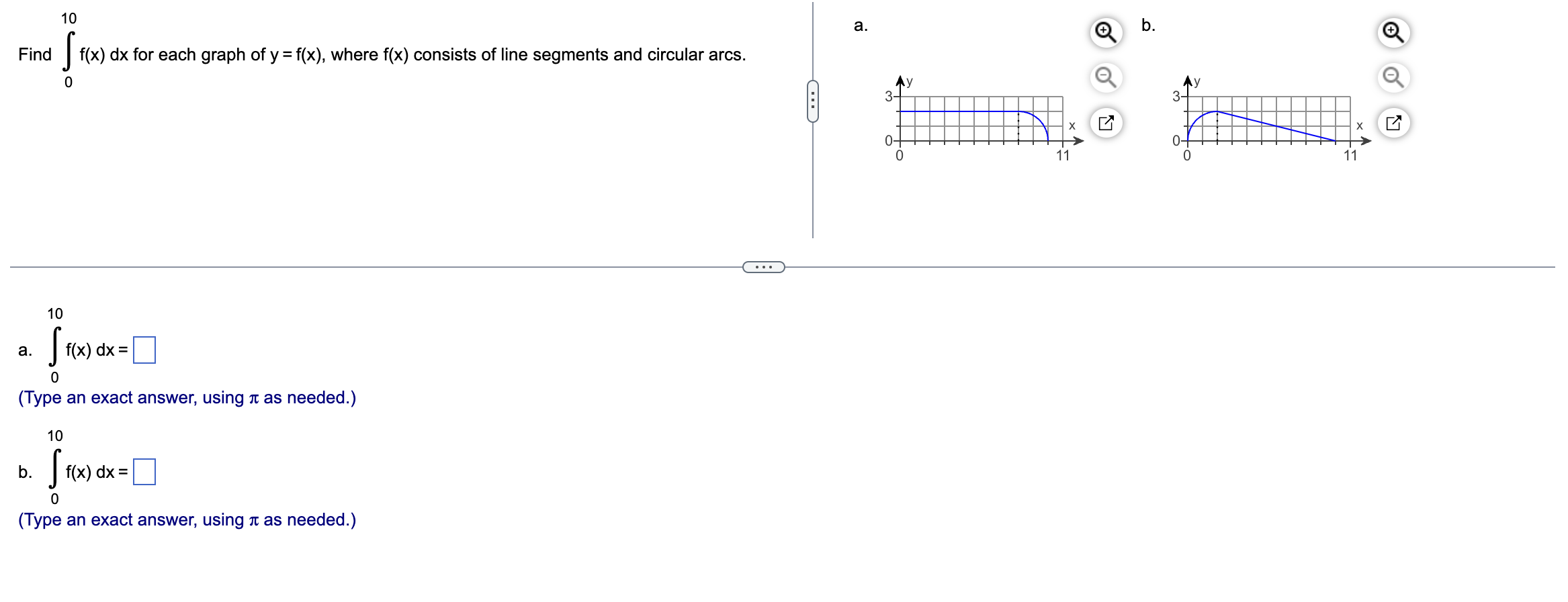 Solved Find ∫010f(x)dx for each graph of y=f(x), where f(x) | Chegg.com