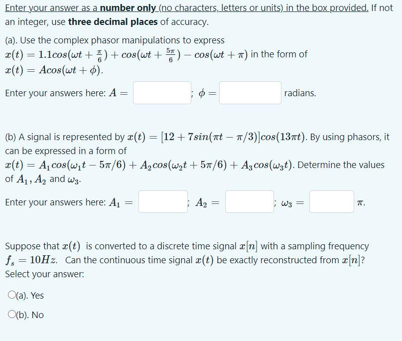 Solved Enter your answer as a number only_(no characters, | Chegg.com