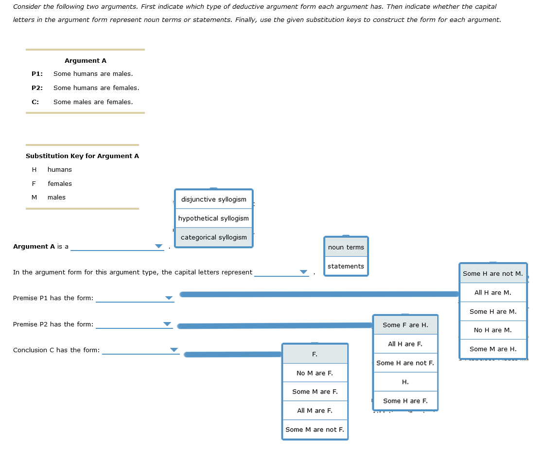 Consider the following two arguments. First indicate | Chegg.com