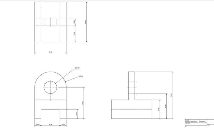 Solved DRAW ISOMETRIC VIEWS OF THE ORTHOGRAPHIC VIEWS. Use | Chegg.com