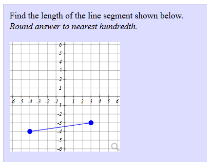 Solved Find the length of the line segment shown below. | Chegg.com