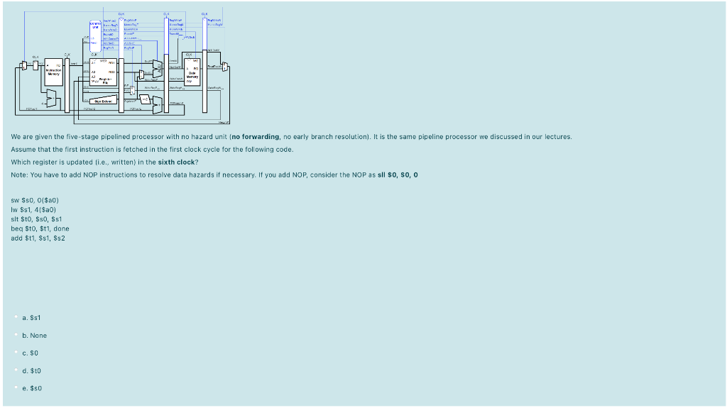 Solved . We are given the five-stage pipelined processor | Chegg.com
