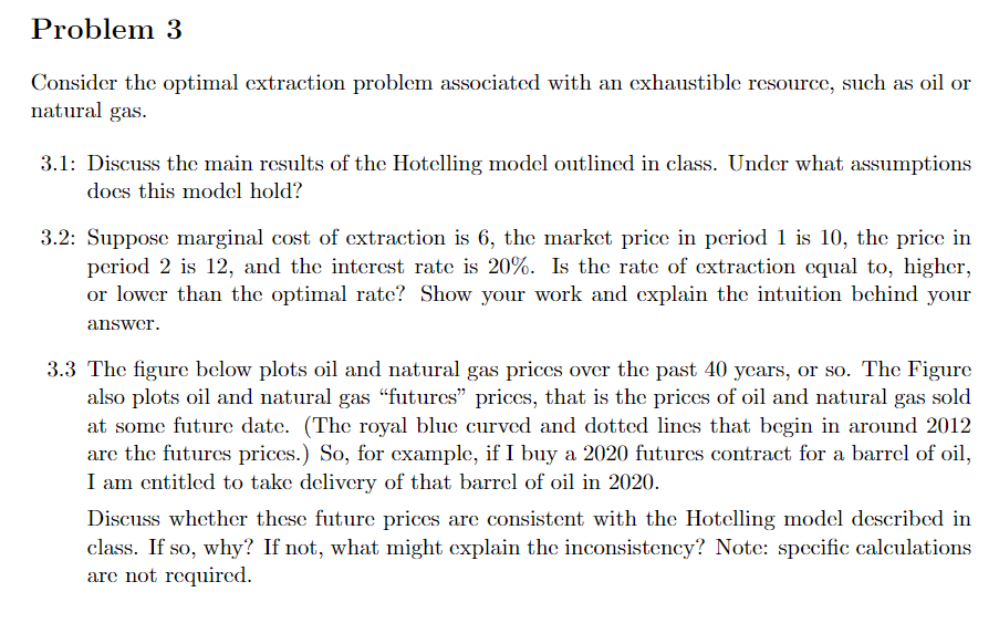 Solved Problem 3 Consider the optimal extraction problem | Chegg.com