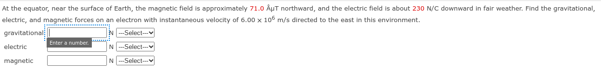Solved At the equator, near the surface of Earth, the | Chegg.com