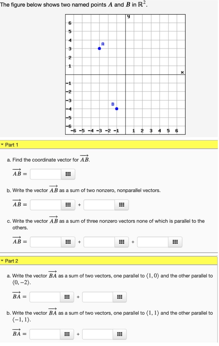 Solved The figure below shows two named points A and B ﻿in | Chegg.com