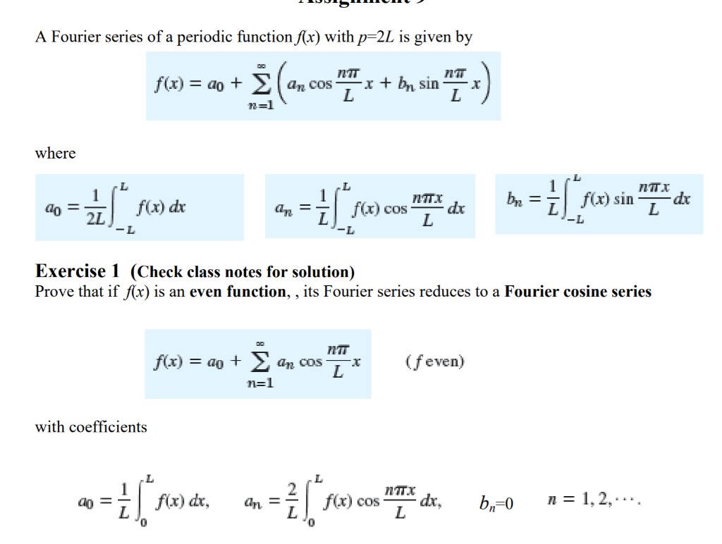 Solved A Fourier Series Of A Periodic Function Ffr With