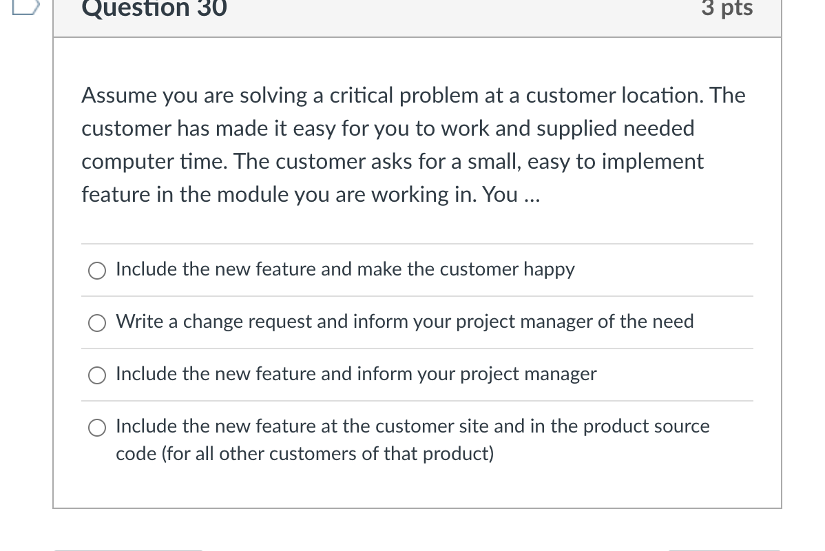 Solved Assume you are solving a critical problem at a | Chegg.com