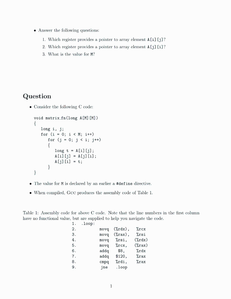 Solved - Answer the following questions: 1. Which register | Chegg.com