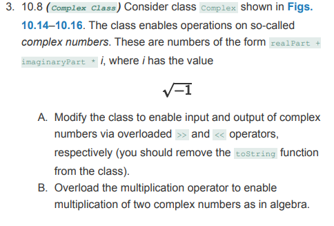Solved 10.8 (complex Class) Consider class shown in Figs. | Chegg.com