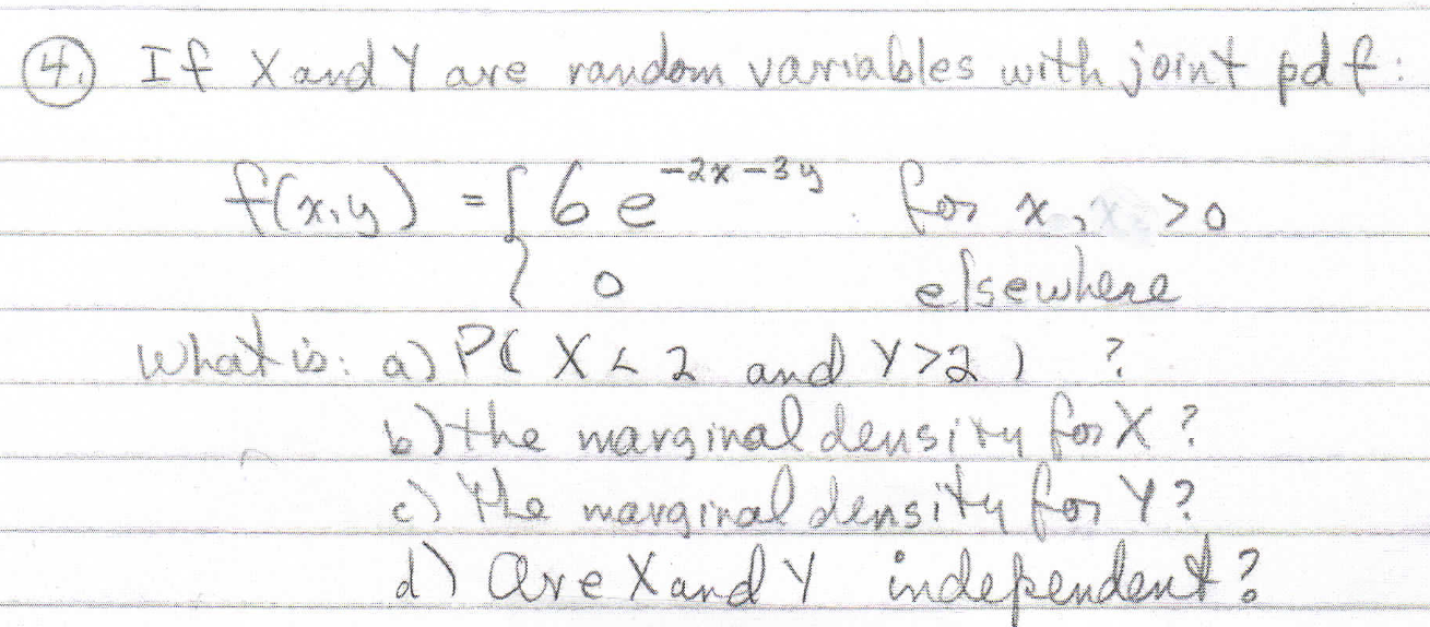 Solved © If Xand Yare random variables with joint pdf: | Chegg.com