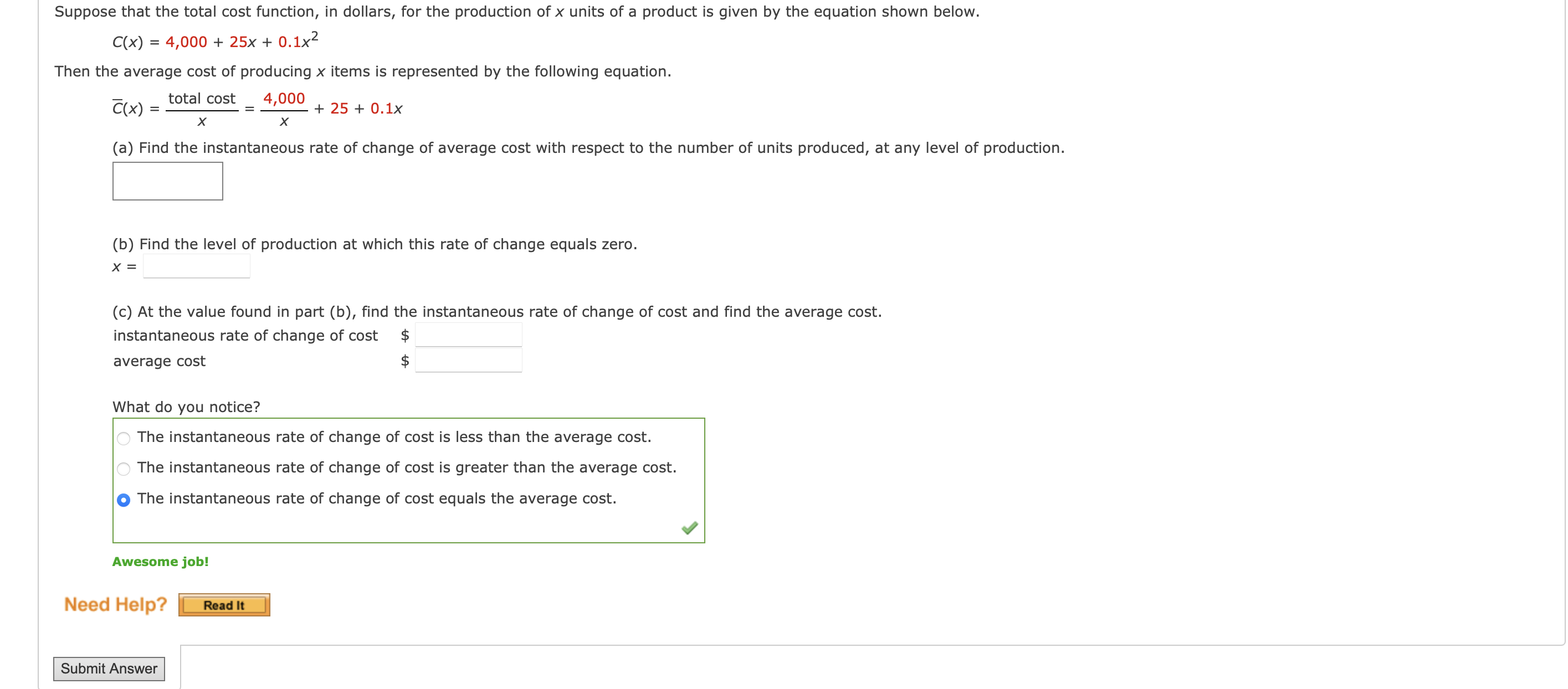solved-suppose-that-the-total-cost-function-in-dollars-for-chegg