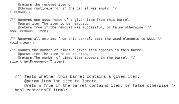 Solved C++ tile barrel.h file format Need ctt code // | Chegg.com