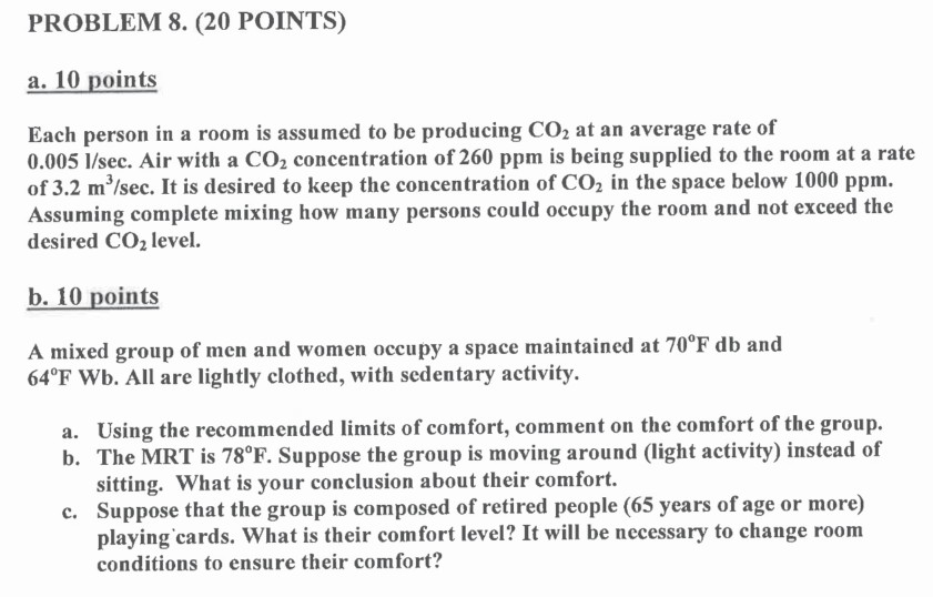 Solved PROBLEM 8. (20 ﻿POINTS)a. 10 ﻿pointsEach person in ﻿a | Chegg.com