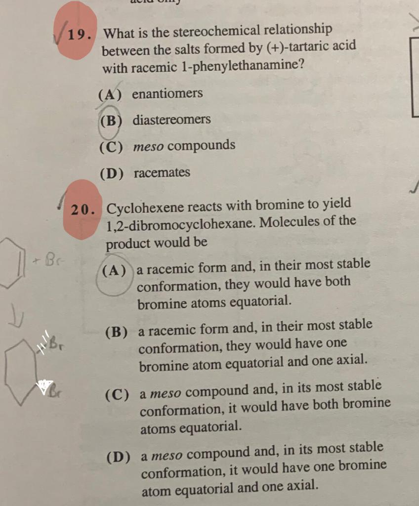 Solved This is from the ACS organic chemistry study guide, I | Chegg.com