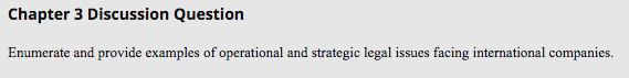 Solved Chapter 3 Discussion Question Enumerate and provide | Chegg.com
