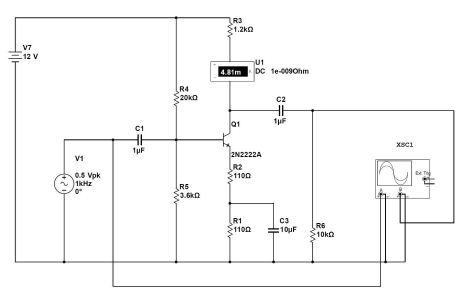 Solved (Common Emitter BJT Amplifier): Build the circuit | Chegg.com
