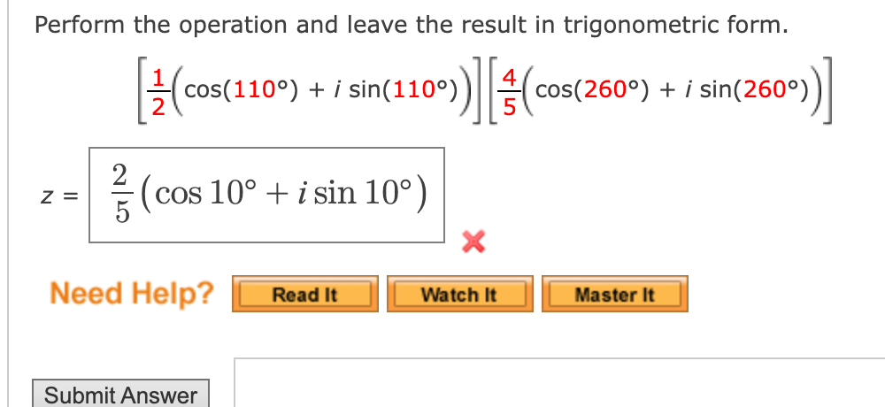 Solved Perform the operation and leave the result in | Chegg.com