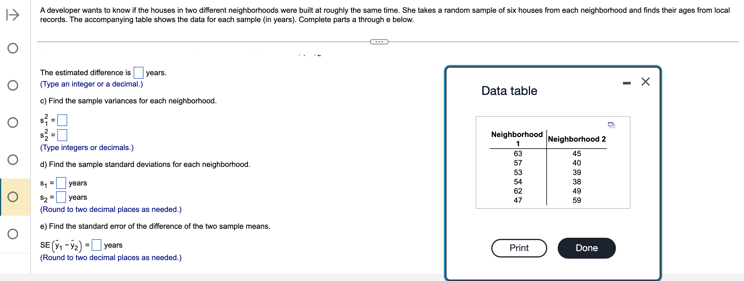Solved The estimated difference is years. (Type an integer | Chegg.com