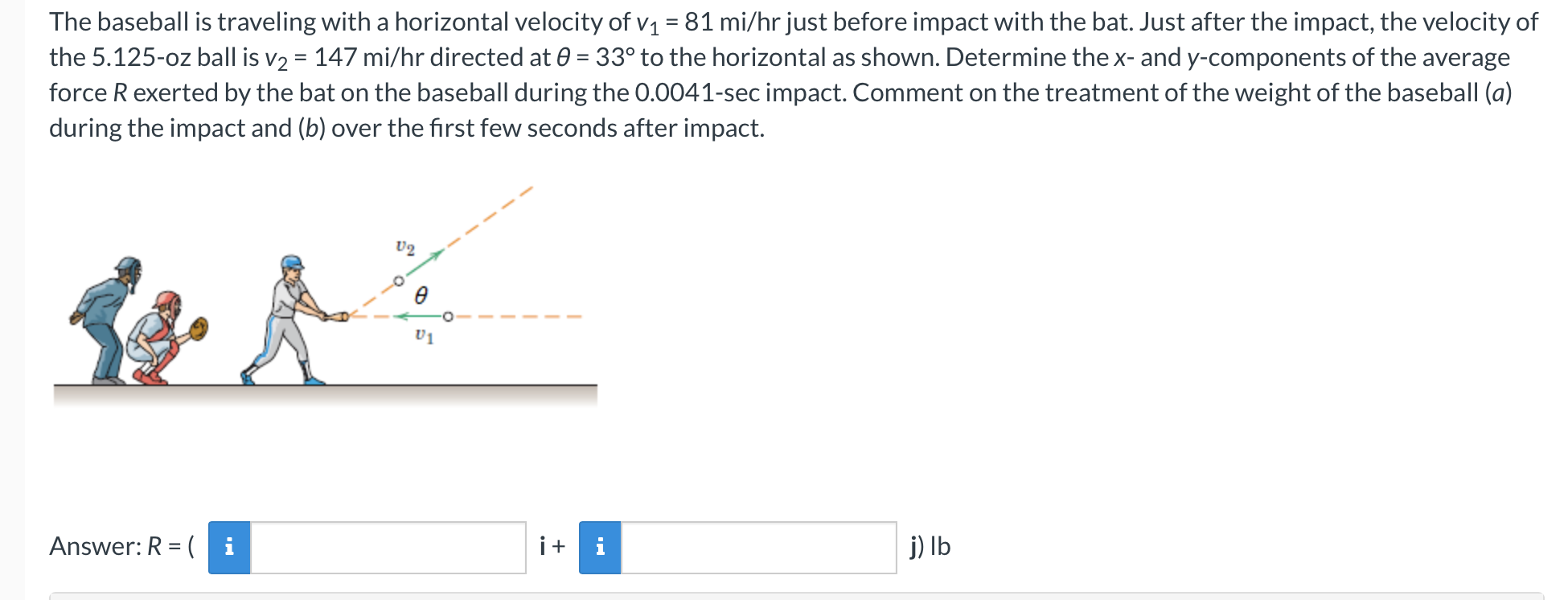 Solved = = The baseball is traveling with a horizontal | Chegg.com