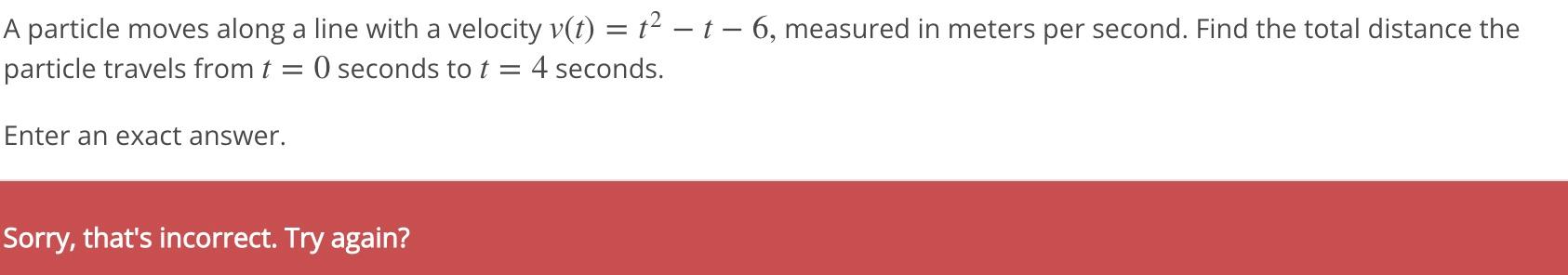 Solved A particle moves along a line with a velocity | Chegg.com
