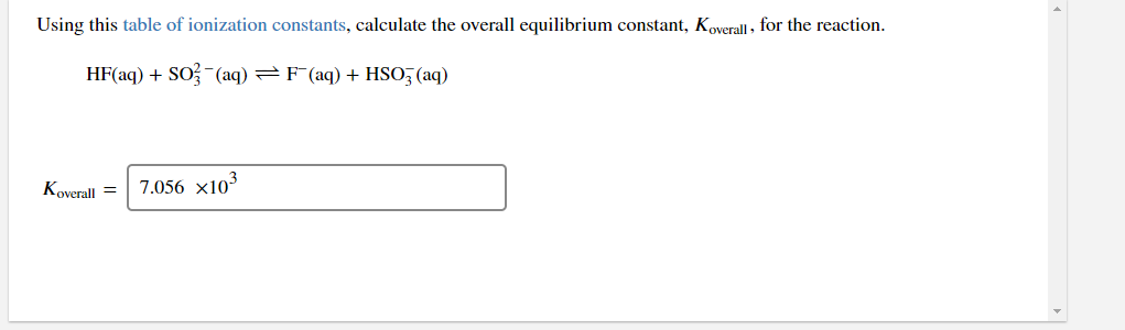 Solved Using this table of ionization constants, calculate | Chegg.com