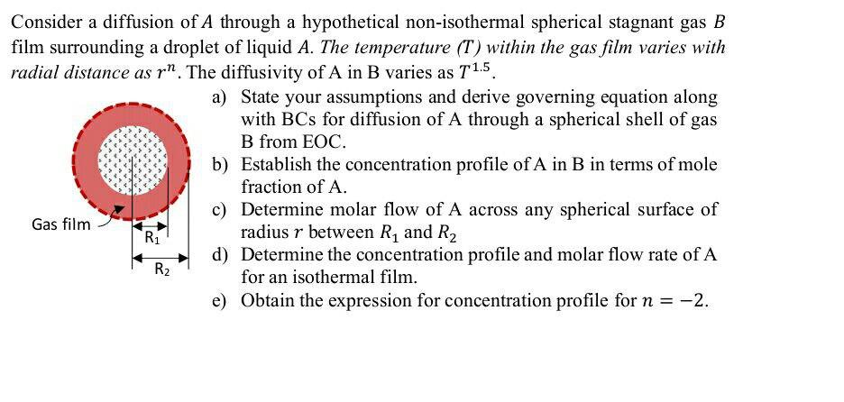 Solved Consider a diffusion of A through a hypothetical | Chegg.com