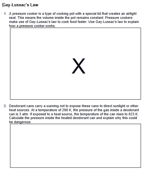 Solved (Gay-Lussac's Law 1. A pressure cooker is a type of | Chegg.com