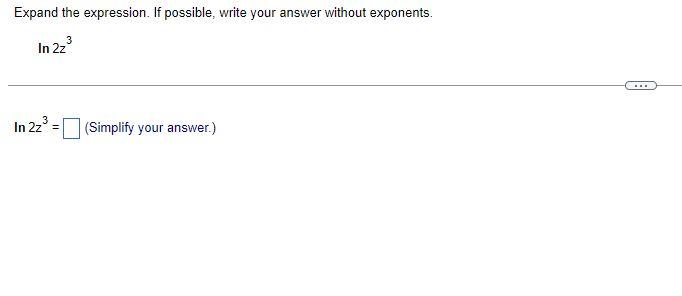 Solved Expand the expression. If possible, write your answer | Chegg.com