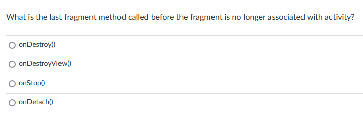 Solved Which is true about the FragmentTransaction? | Chegg.com