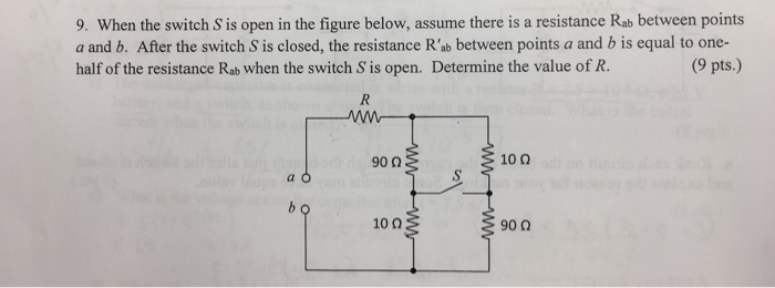 Solved When the switch S is open in the figure below, assume | Chegg.com
