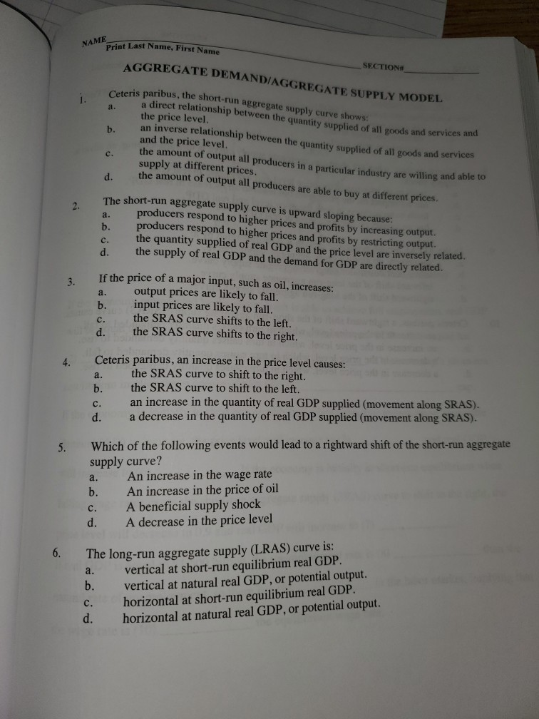 Solved NAME Print Last Name, First Name AGGREGATE | Chegg.com