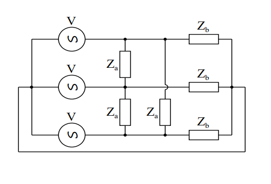 Solved Redraw the given three phase circuit by using star | Chegg.com
