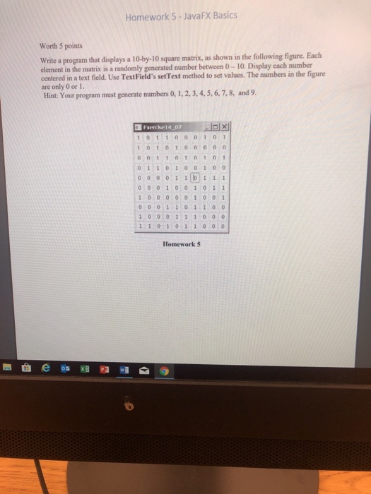 Solved 1 Homework 5 - JavaFX Basics Worth 5 points Write a | Chegg.com