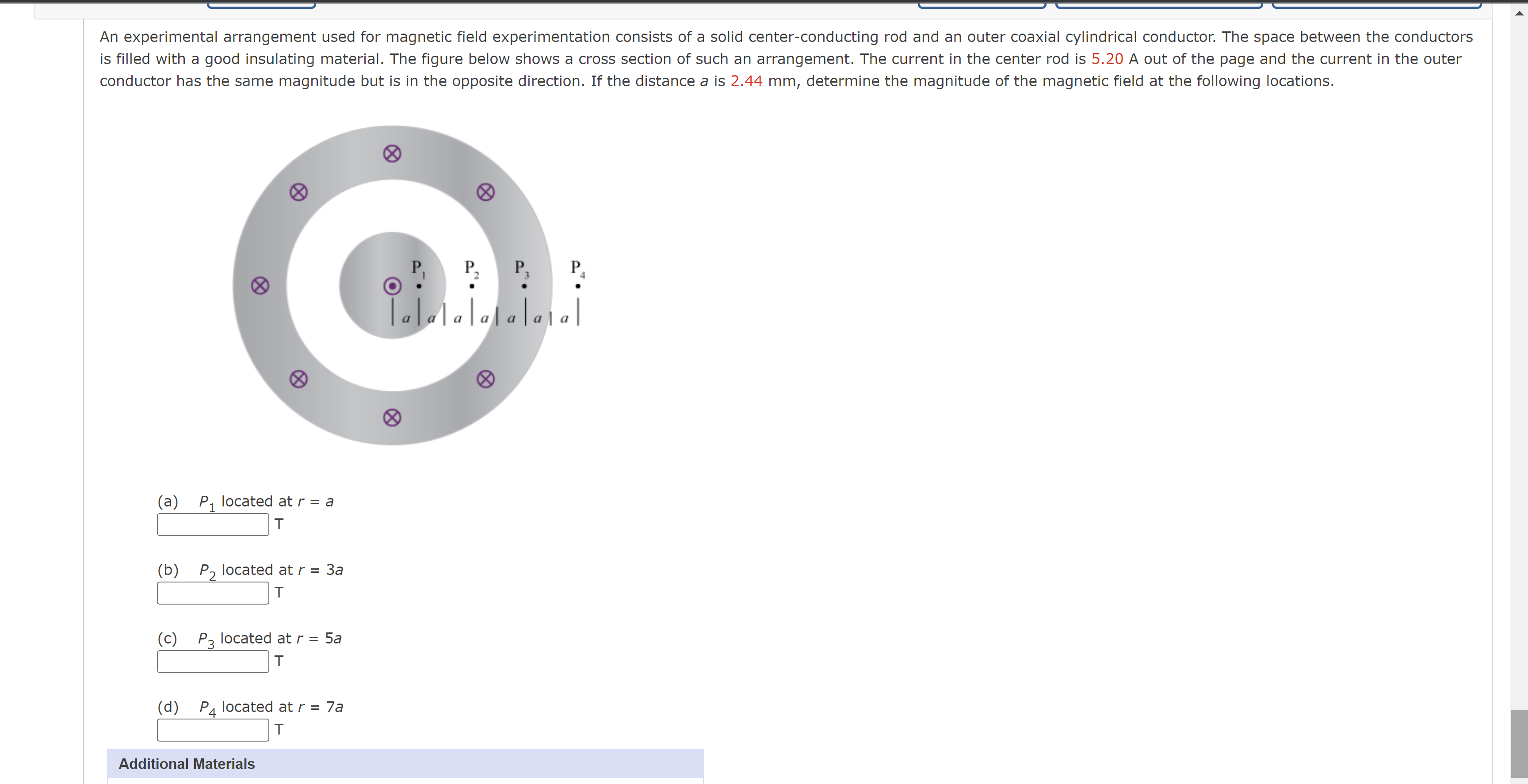 Solved (a) P1 located at r=a T (b) P, located at r=3a T (c) | Chegg.com